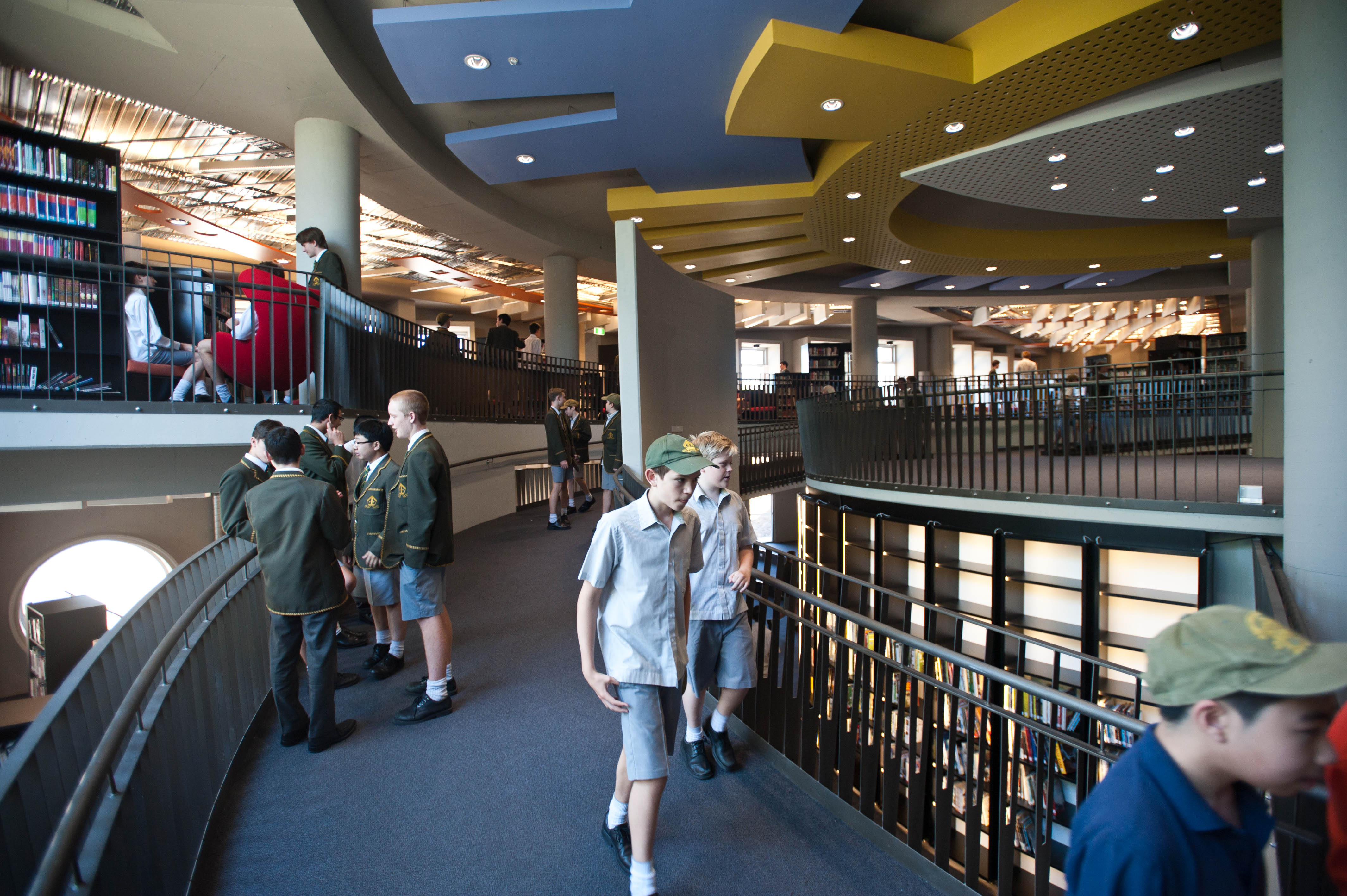 In the library - School Choice